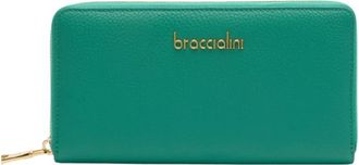 Braccialini Femme, Accessoires, Vert, Taille: ONE Size Zip Around Wallet
