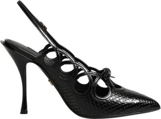 Dolce & Gabbana Femme, Chaussures, Noir, Taille: 36 1/2 EU Escarpins Slingbacks