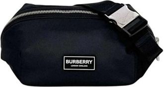Burberry unisex, Pre-owned, Noir, Taille: ONE Size Sac port&eacute; &eacute;paule en nylon Pre-owned