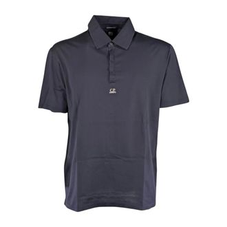 C.P. Company C.p. Company, Homme, Tops, Bleu, Taille: XL Polo Short Sleeve