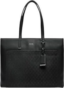 Calvin Klein Must Medium Shopper Monogram, noir, 32 x 40 x 11 cm, Noir