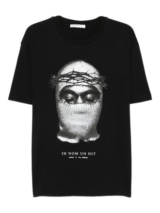 Ih Nom Uh Nit T-Shirt mit Masken-Print - Schwarz