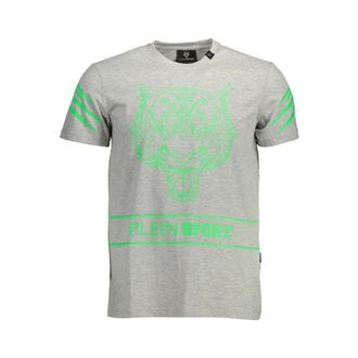 Plein Sport Kurz&auml;rmeliges T-Shirt - - Sport - Herren - Grau - XL