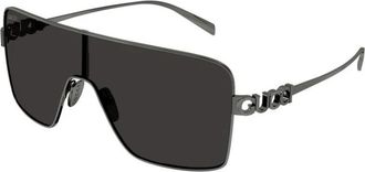 Gucci Oversized Square Sonnenbrillen - - Accessories - unisex - Grau - ONE SIZE