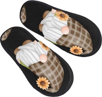 Generic Chaussons Femme Homme Nains De Tournesol Chaussons Femme Automne Hiver Confort Chaude Pantoufles, Pour Hommes, Mariage, F&ecirc;te, M