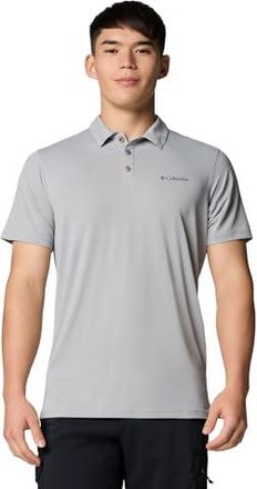 Columbia Polo Tech Trail Utility pour Homme, Columbia Gris, Taille M