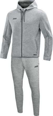 Jako Herren Jogginganzug Premium Basics mit Kapuze, Grau-Meliert, 4XL