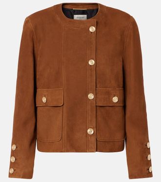 Saint Laurent Jacke aus Veloursleder