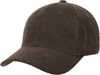 Cappellishop Basic Corduroy Casquette de Baseball en velours côtelé de coton - Marron - Taille Unique