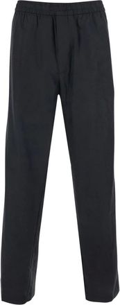 Calvin Klein Homme, Pantalons, Noir, Taille: XL Pantalon &agrave; Enfiler en Lin et Coton