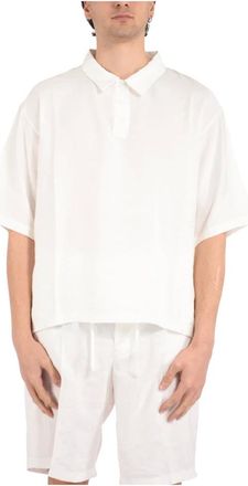 Hev&ograve; Homme, Tops, Blanc, Taille: M Polo Chemises