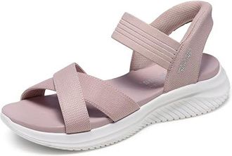 Skechers Ultra Flex 3.0 Never Netter Hands Free Slip-ins Sandales pour femmes, rose poudré, 38.5 EU