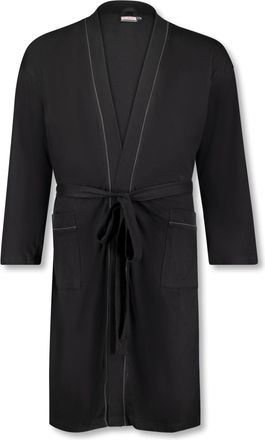 Adamo Hausmantel f&uuml;r Herren in schwarz bis &Uuml;bergr&ouml;&szlig;e 10XL, Gr&ouml;&szlig;e:10XL