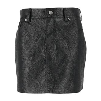Michael Kors Texturierter Minirock - - Skirts - Damen - Schwarzk - 2XS