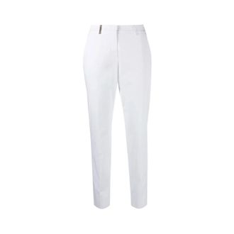 PESERICO High-waisted Tapered Hosen - - Trousers - Damen - Wei&szlig; - L