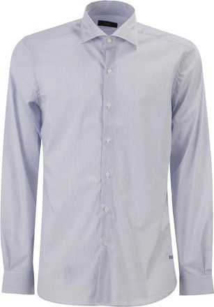 Fay Homme, Chemises, Bleu, Taille: 2XL Chemise Stretch Col Fran&ccedil;ais