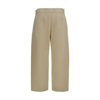 Magda Butrym Womens Beige Cotton Casual Pants