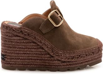 Stella McCartney Femme, Chaussures, Brun, Taille: 38 EU Gaia Sabots en daim