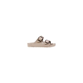 Birkenstock Femme, Chaussures, Beige, Taille: 36 EU Sandales Plates Synth&eacute;tiques