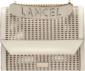 Lancel Femme, Sacs, Blanc, Taille: ONE Size Sac Rabat Ninon
