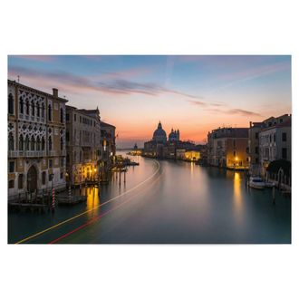 artboxONE Poster 120x80 cm St&auml;dte/Venedig Venedig bei Sonnenaufgang - Bild Venedig Architektur Basilica