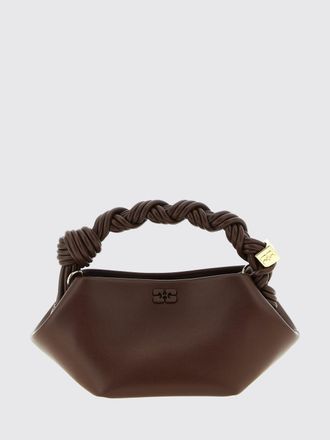 Ganni Mini sac &agrave; main en cuir recycl&eacute; avec logo papillon et anse tress&eacute;e