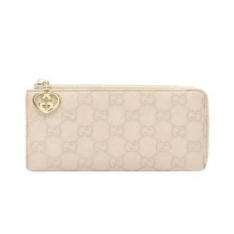 Gucci Portefeuille long Pre-owned en cuir Guccissima - Femme - Pre-owned - Beige - Taille: ONE Size