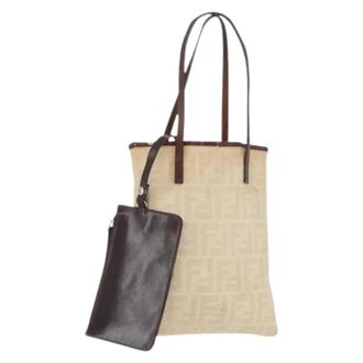 Fendi Pre-owned Vintage Zucca Tote Bag - - Pre-owned - Damen - Beige - ONE SIZE