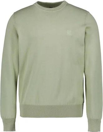 Boss Orange by Hugo Boss BOSS Orange Herren Pullover gr&uuml;n unifarben