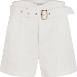 Morgan Short Chino Femme Coton mélangé Blanc - Taille Numeric_36