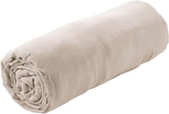 Altobuy OUREA - Drap Housse 140x190cm Gaze de Coton Pampa