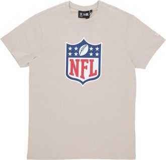 New Era NFL Shield Logo T-Shirt - - Tops - Herren - Beige - 2XL
