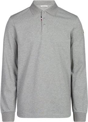 Moncler Polo LS Polo droit en coton