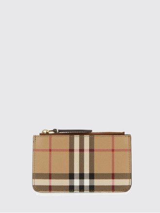 Burberry Kartenetui von aus beschichteter Baumwolle mit Vintage Check und Karabinerhaken