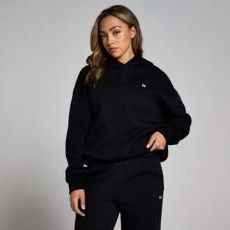 MyProtein Sweat &agrave; capuche oversize MP Basics pour femmes - Noir - XS