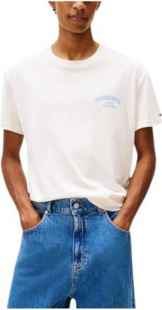 Tommy Hilfiger Homme, Tops, Blanc, Taille: L Reg Dollar T-Shirt