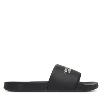 Tommy Hilfiger Pantoletten Tommy Hilfiger Raised Pool Slide FM0FM05761 Schwarz