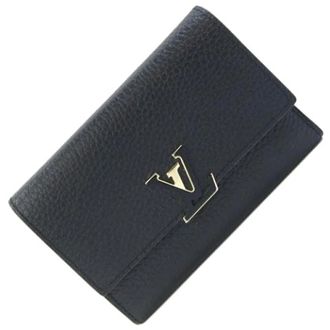 Louis Vuitton Portefeuille en cuir Pre-owned - Femme - Pre-owned - Noir - Taille: ONE Size