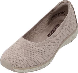 Skechers Damen Be-cool Wonderstruck Mary Jane Schuh, Taupe Knit/Natural Trim, 36 EU
