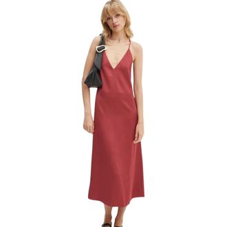 Stine Goya Femme, Robes, Rouge, Taille: 36 FR Robe &agrave; Volants Col V