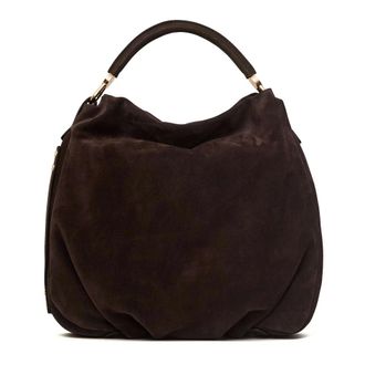 Borbonese Sac Hobo Bice Moyen - Femme - Sacs - Brun - Taille: ONE Size