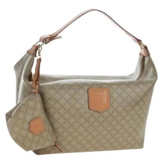 Celine Pre-owned Vintage Macadam Canvas Hand Bag - Femme - Pre-owned - Beige - Taille: ONE Size
