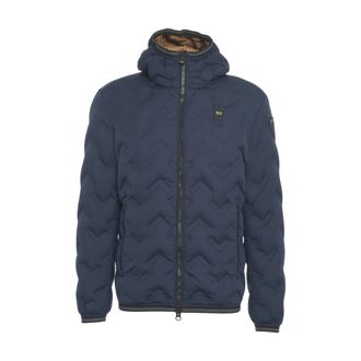 Blauer Stilvolle Daunenjacke f&uuml;r M&auml;nner - - Jackets - Herren - Blau - M