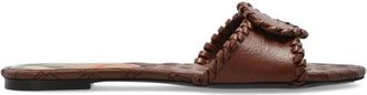 Burberry Femme, Chaussures, Brun, Taille: 37 EU Crest Slides