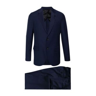 Lardini Homme, Costumes, Bleu, Taille: 3XL Costume en laine &agrave; simple boutonnage