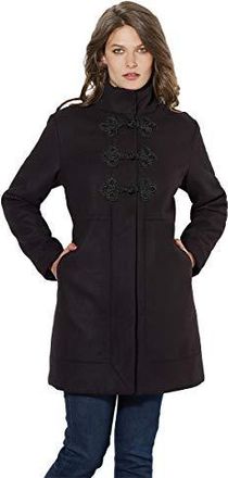 Coline Manteau Femme élégant - Couleur : Noir - Taille : L
