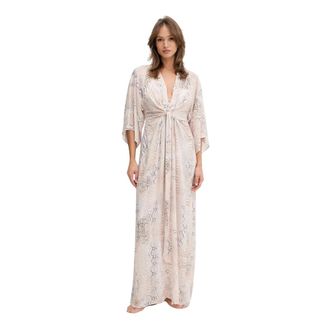 Melissa Odabash Wisdom Lizard Kleid - - Dresses - Damen - Beige - S