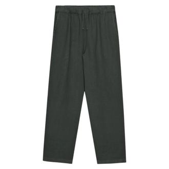 Sundek Leinenhose mit elastischem Bund - - Trousers - Herren - Gr&uuml;n - XL