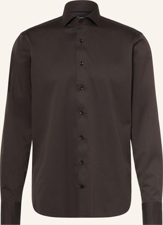 Olymp Olymp Signature Hemd Casual Tailored Fit braun