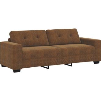 vidaXL Vidaxl - Canap&eacute; avec coussin Marron Faux cuir & Bois